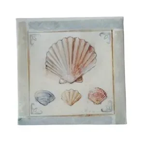 Bed Bath & Beyond | Art | Ocean Inspired Beach Canvas Sand Dollar Conch ...